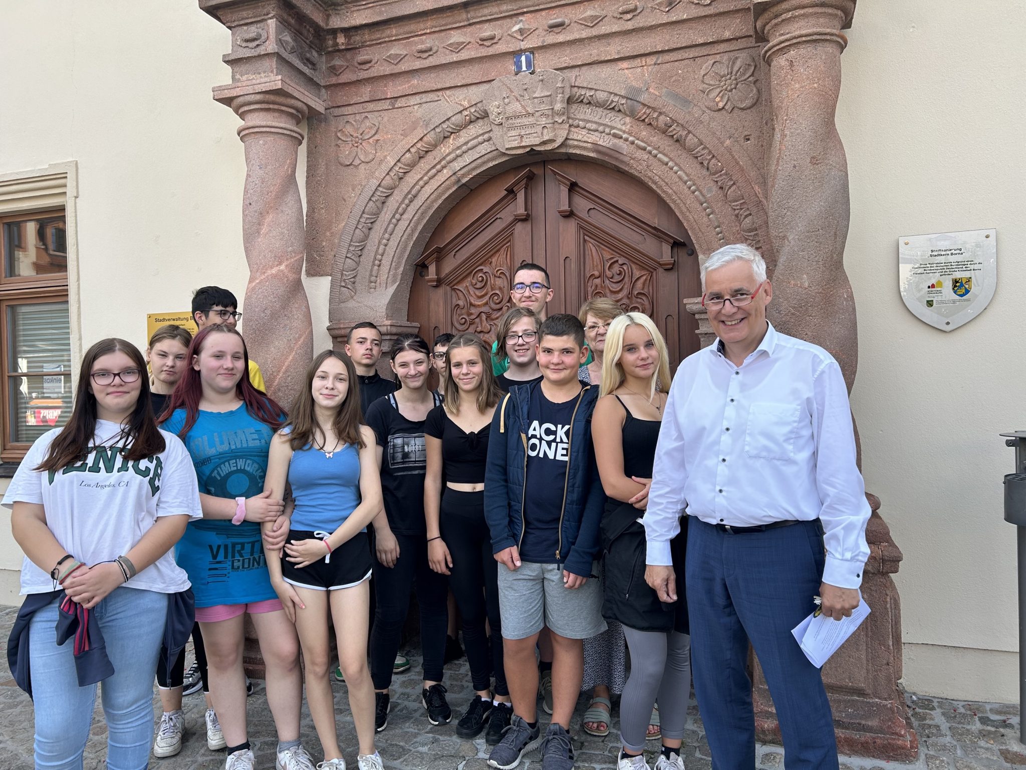 Rathausbesuch – Schule mit dem Förderschwerpunkt Lernen Borna
